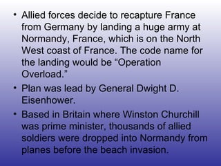 D Day Invasion | PPT | Death, Injury, or Military Conflict | Sensitive ...