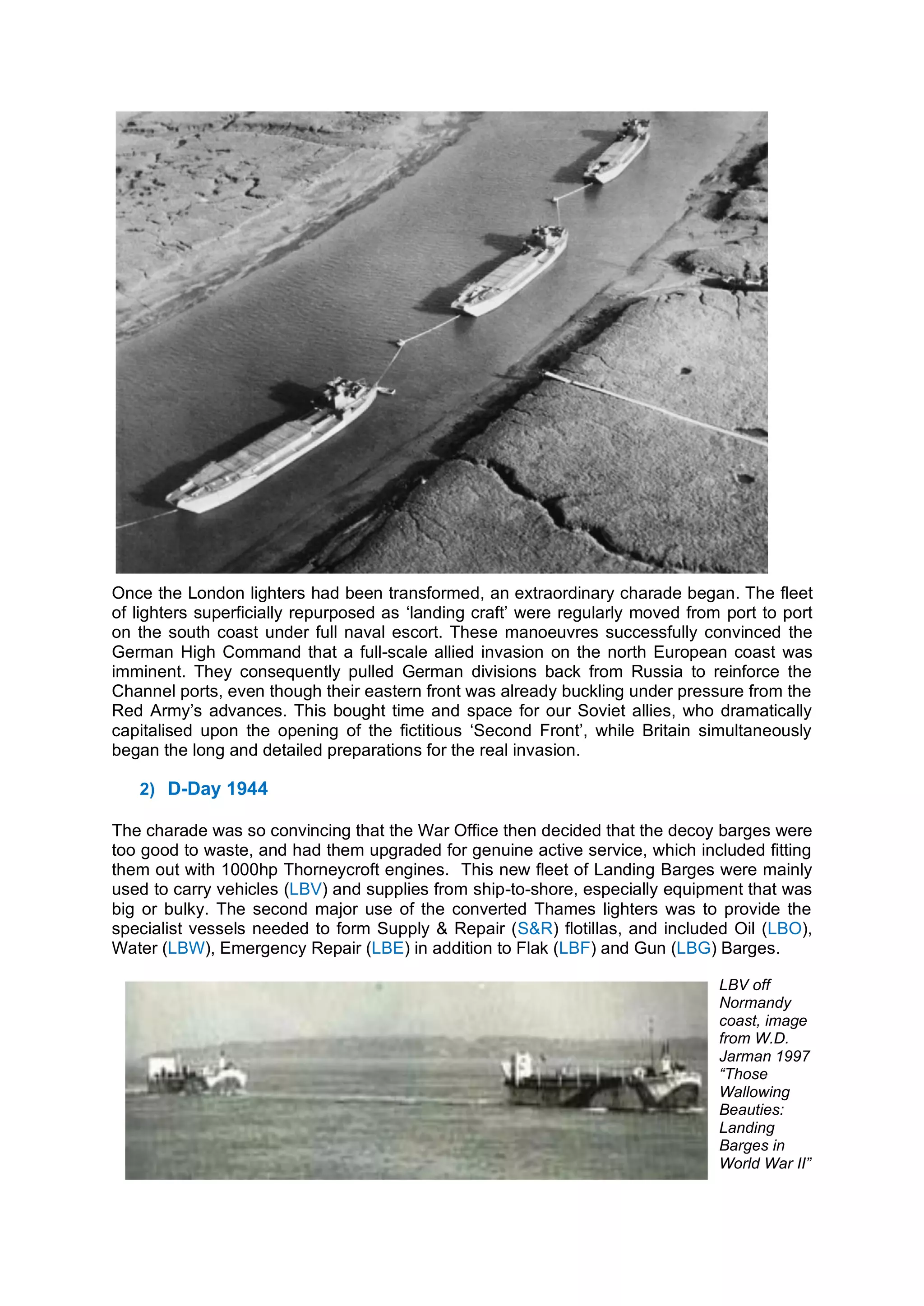London's Lightermen and D-Day | PDF