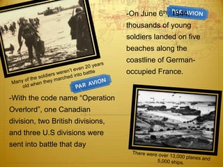 D day powerpoint | PPTX | Death, Injury, or Military Conflict ...