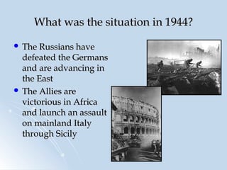 Operation Overlord (D-Day) and Canada's Role | PPT