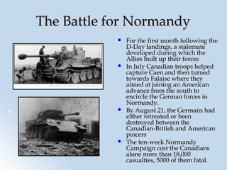 Operation Overlord (D-Day) and Canada's Role | PPT
