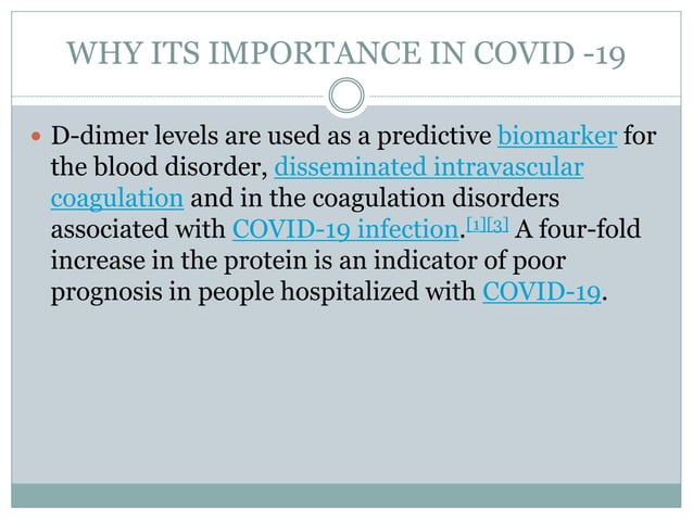 D dimer test and sample collection procedure | PPTX | Blood Disorders ...