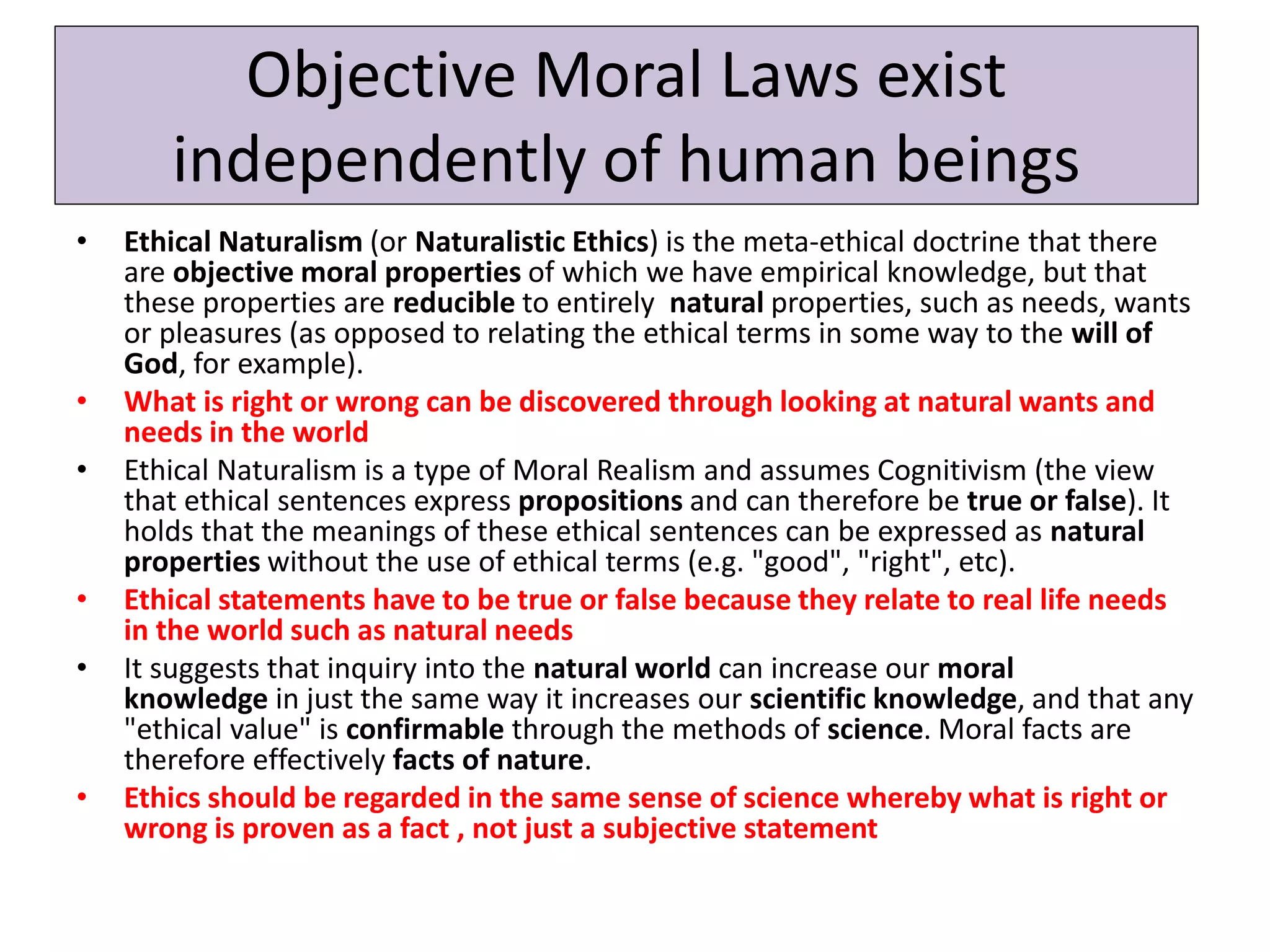 Ethical naturalism | PPTX