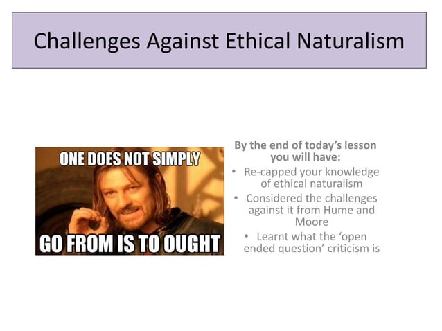 Ethical naturalism | PPT