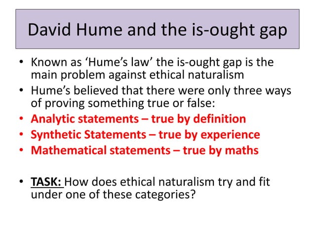 Ethical naturalism | PPT