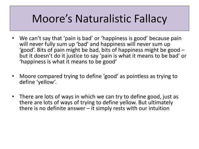 Ethical naturalism | PPT