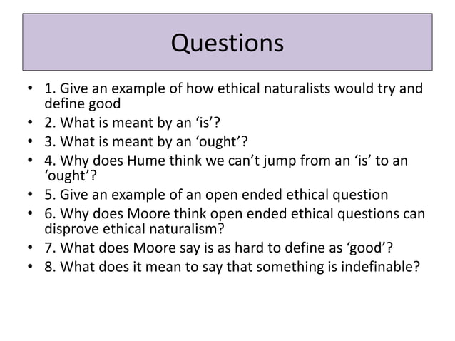Ethical naturalism | PPT