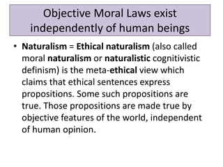 Ethical naturalism | PPTX | Science