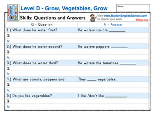 D Grow, Vegetables, Grow | PDF
