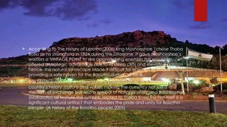 Where is Thaba Bosiu cultural and It's significance to Basotho people | PPT