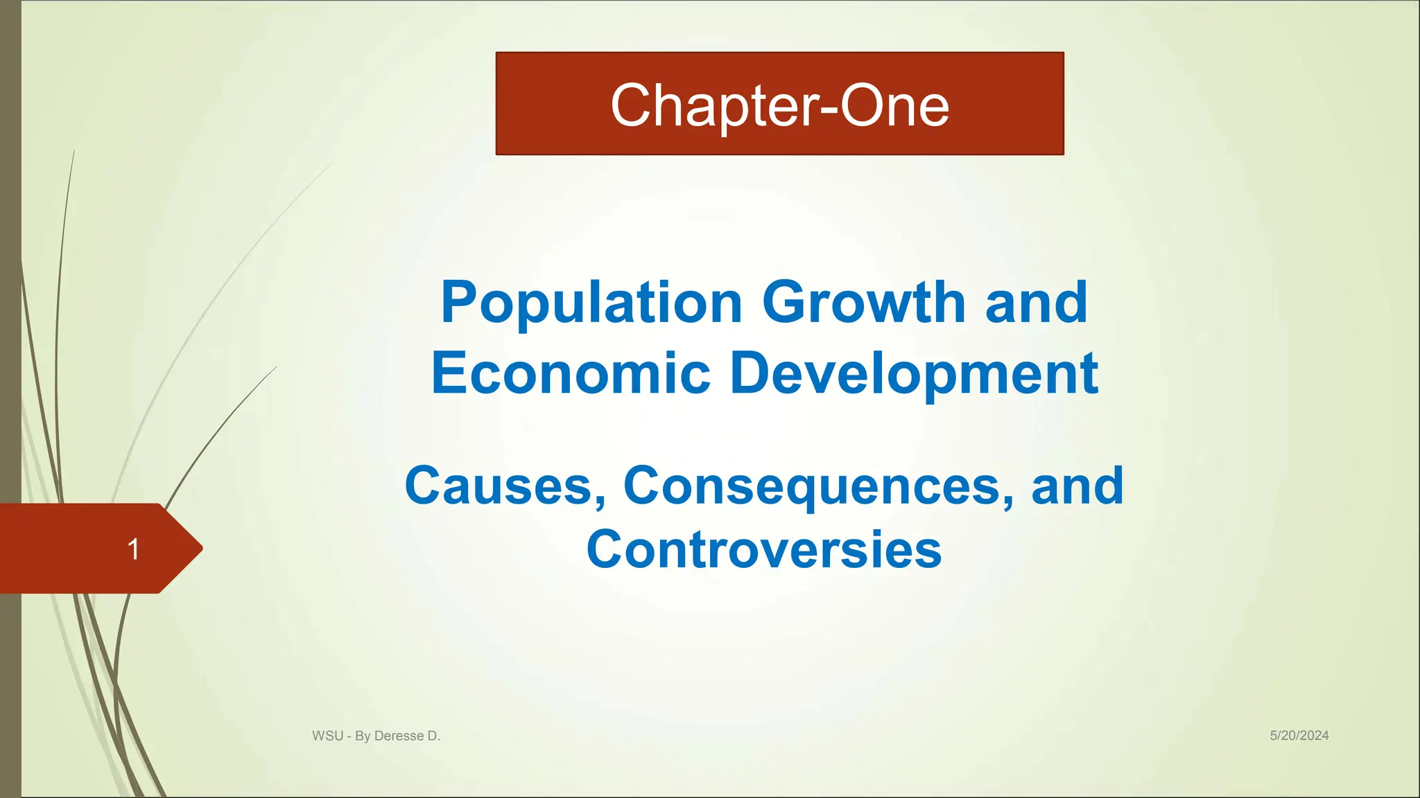 Population Growth and Economic Development | PPT