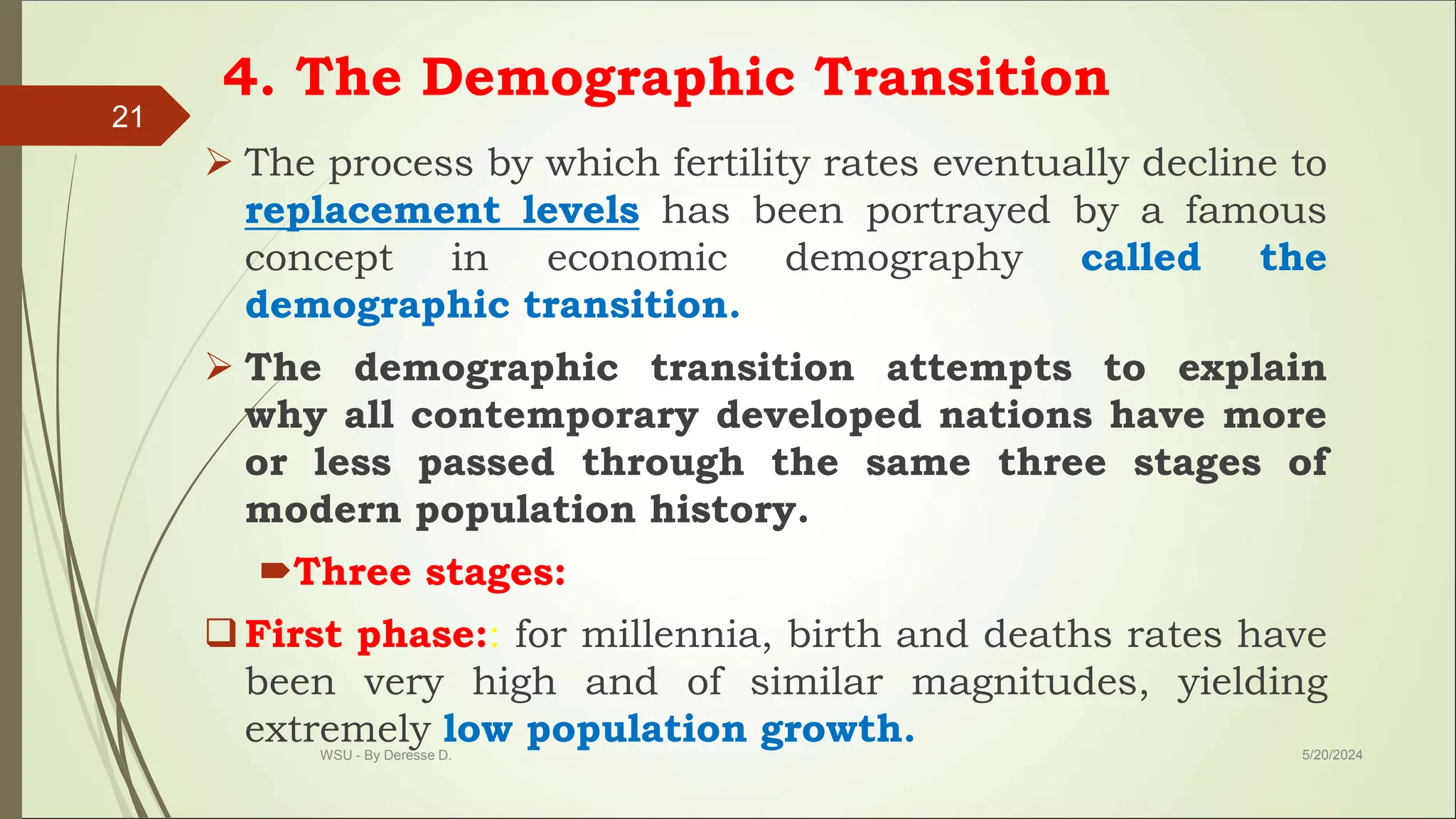 Population Growth and Economic Development | PPT