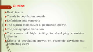 Population Growth and Economic Development | PPT