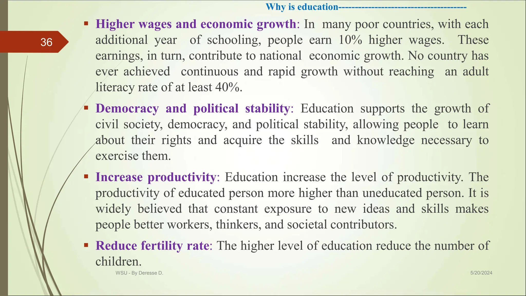 Human Capital: Education and Health in Economic Development | PPT