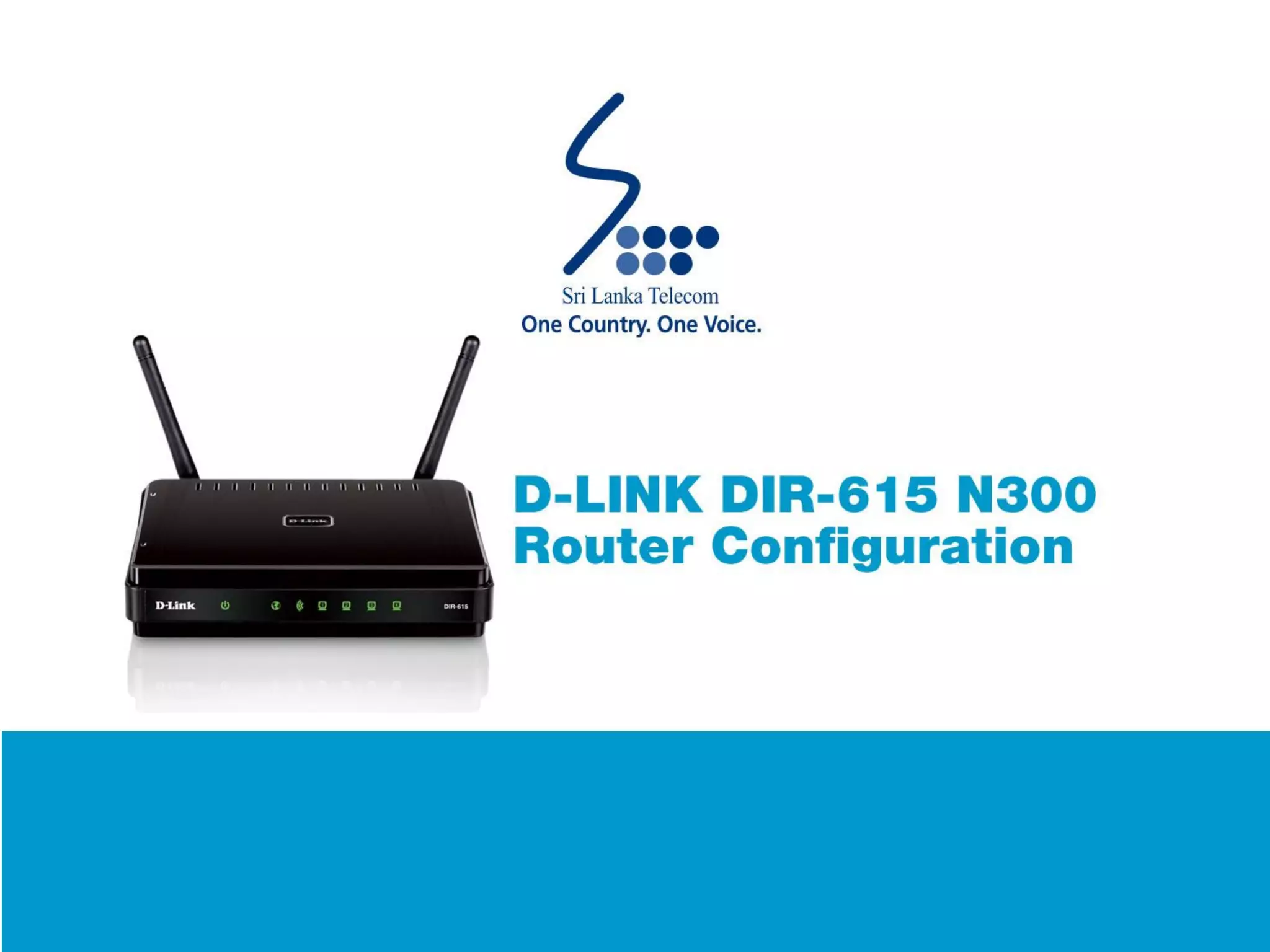D-LINK DIR-615 N300 Router Configuration Guide | PDF