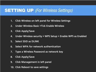 D-LINK DSL 2750 U Router Configuration Guide | PPT