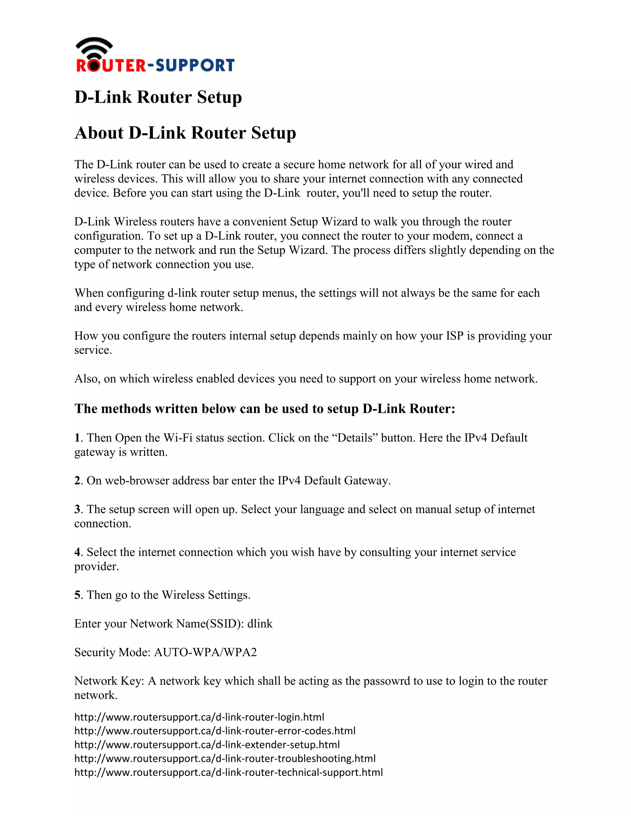 D link router-setup | PDF