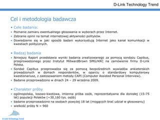 D-Link Technology Trend - Internet i polityka | PPT