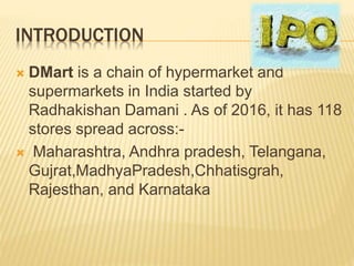 D mart ipos | PPTX
