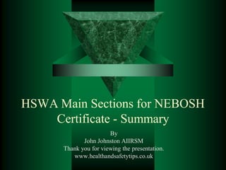 D Part 4 Hswa Revision Law | PDF