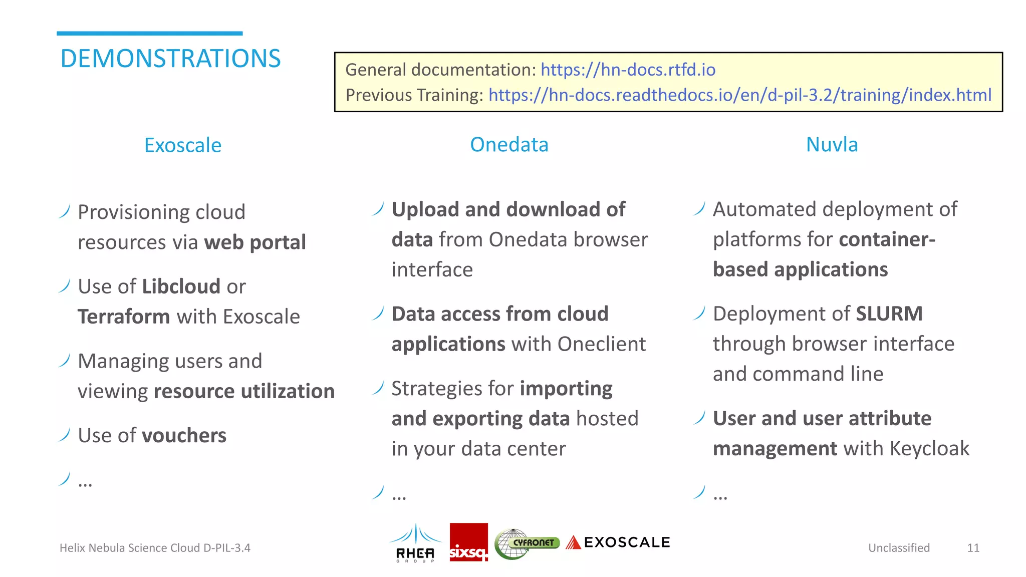 HNSciCloud PILOT PLATFORM OVERVIEW | PPT