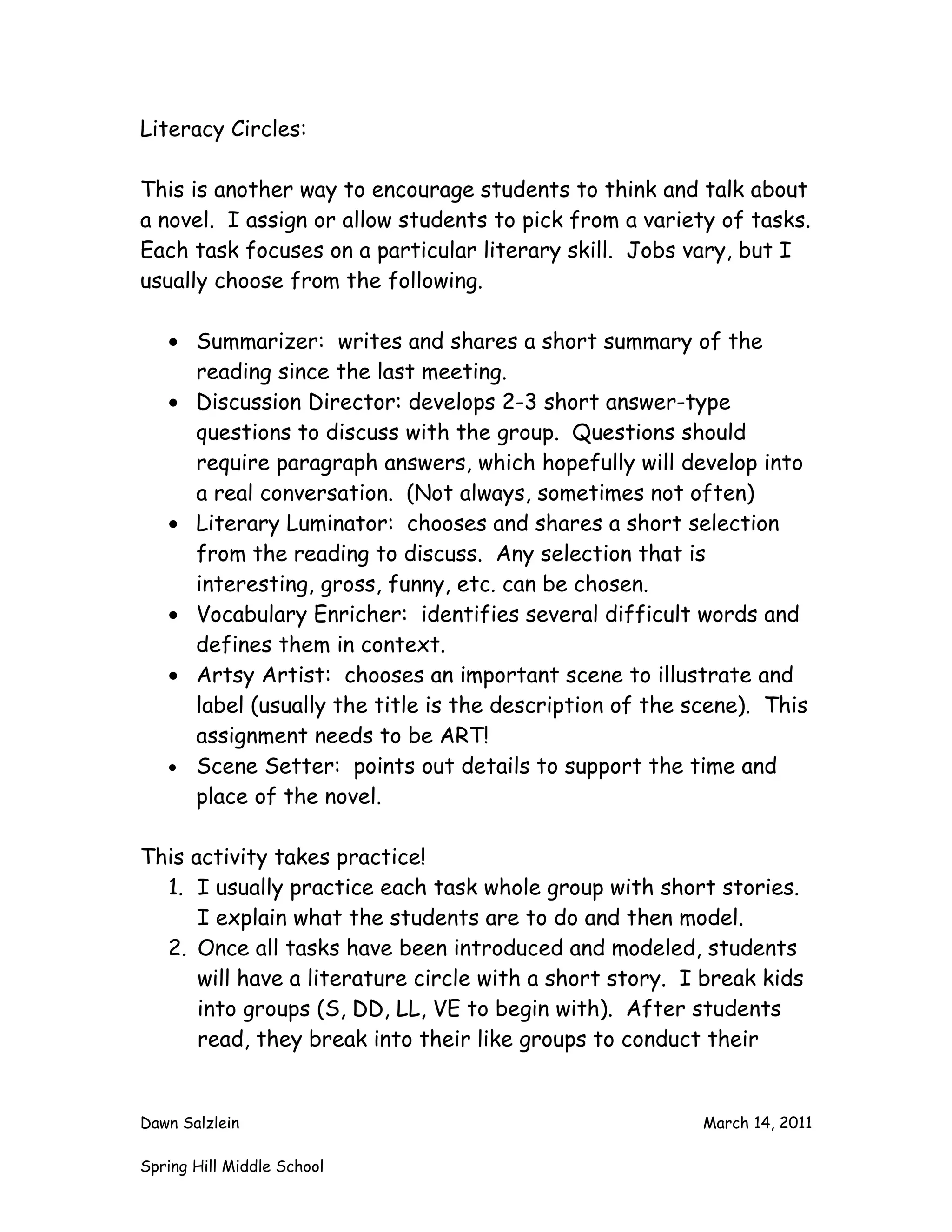 A Reader Response Approach to Novels | DOC