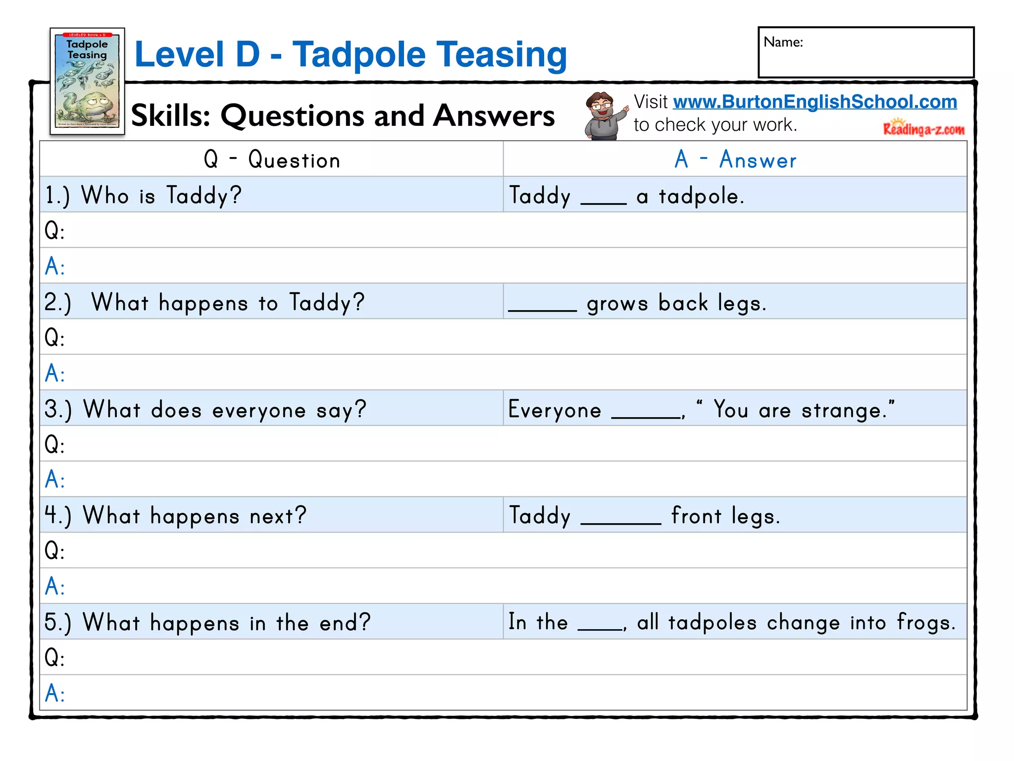 D Tadpole Teasing | PDF