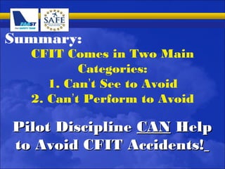 Teachng and Testing CFIT Avoidance | PPT