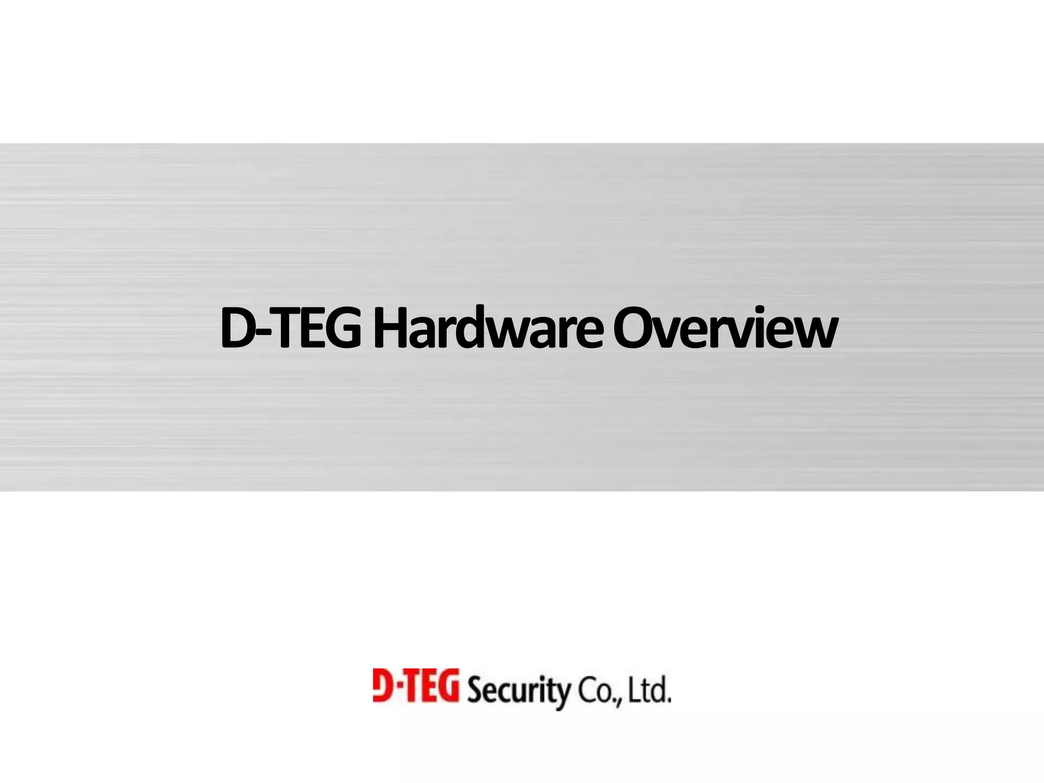 D-TEG Introduction | PPTX