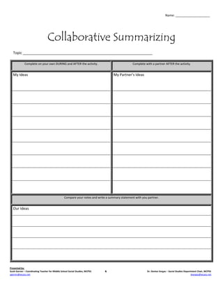 Literacy Strategies in the Social Studies Classroom | PDF