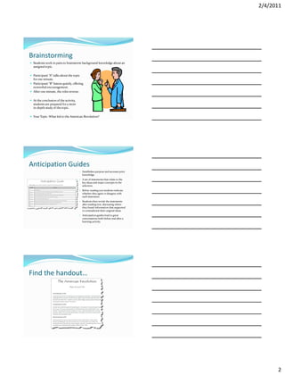 Literacy Strategies in the Social Studies Classroom | PDF