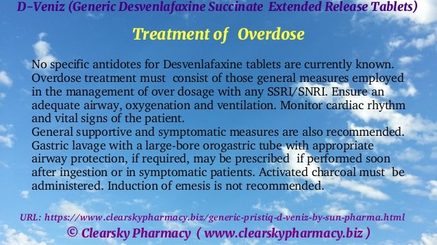 D-Veniz (Generic Desvenlafaxine Succinate Extended Release Tablets) | PDF