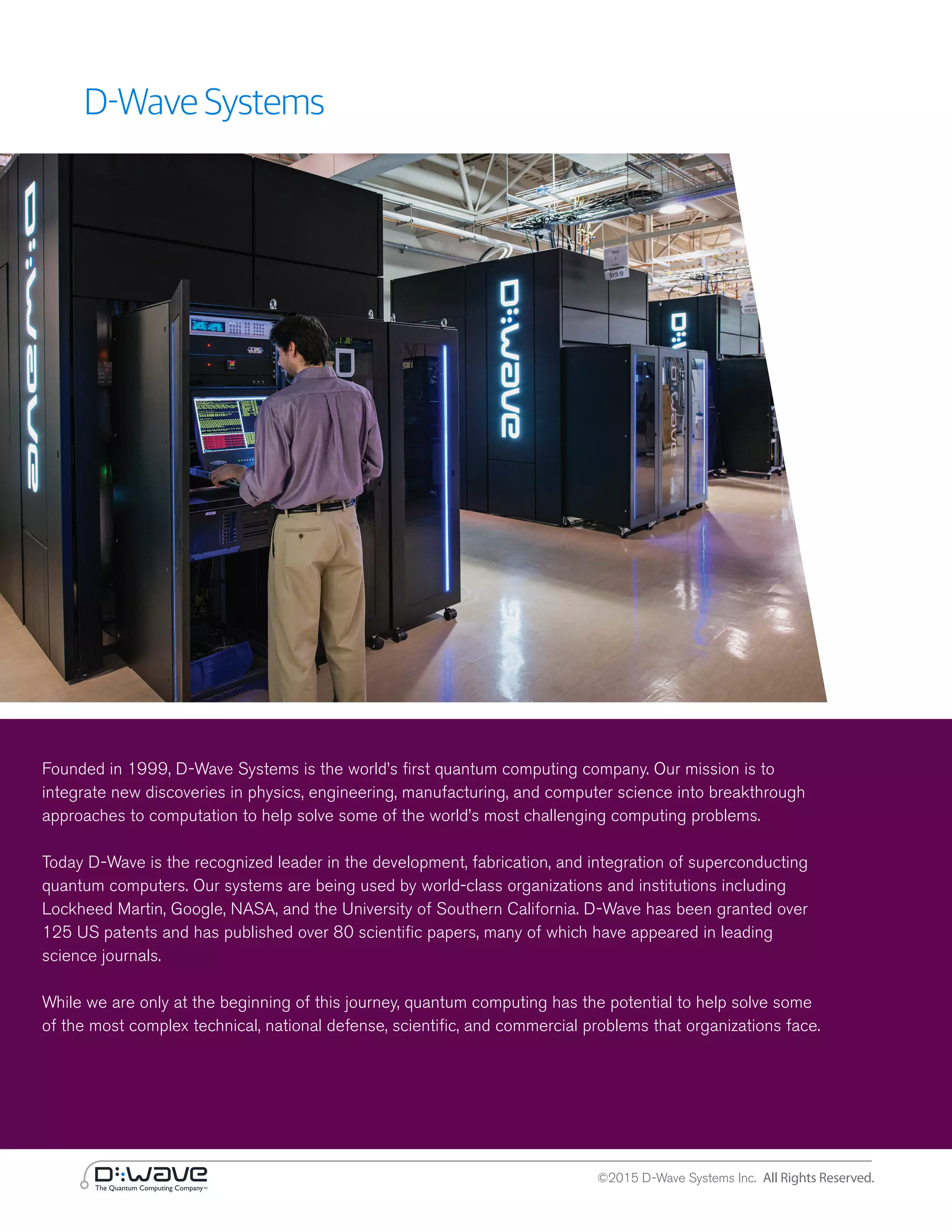 D wave 2 x tech | PDF