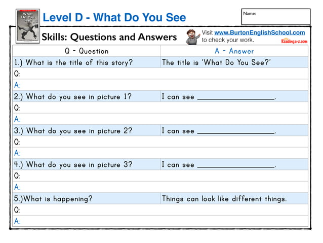 D What Do You See | PPT