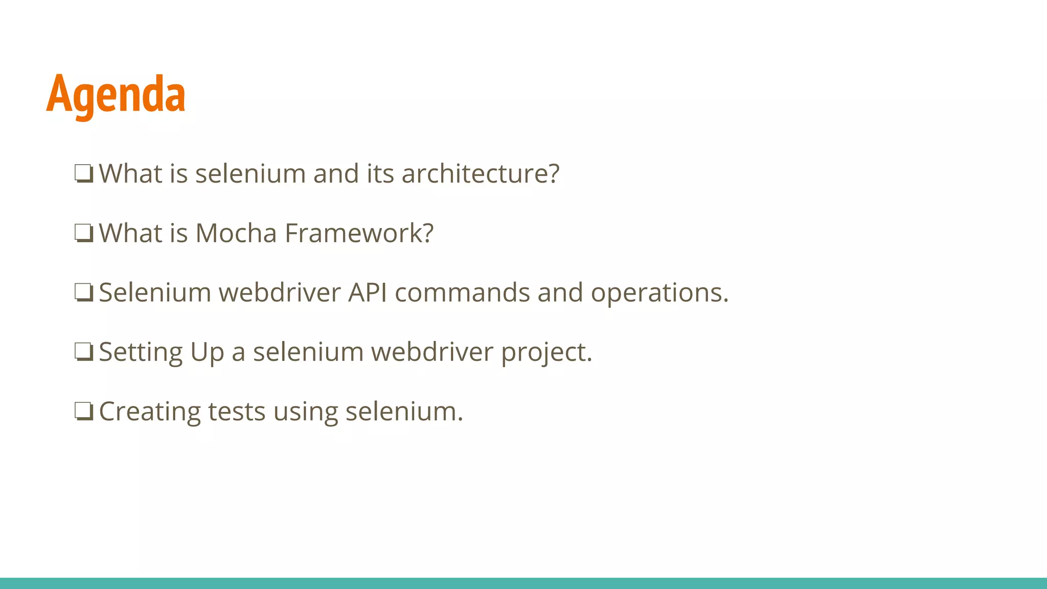 Selenium Webdriver | PPTX
