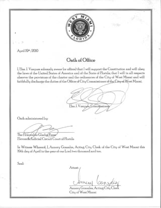 Oath of Office | PDF