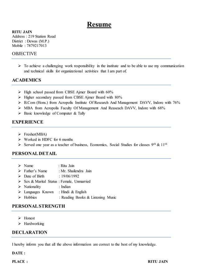 cv ritu | DOCX