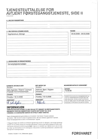 Attest 3 førstegangstjeneste 2008 | PDF
