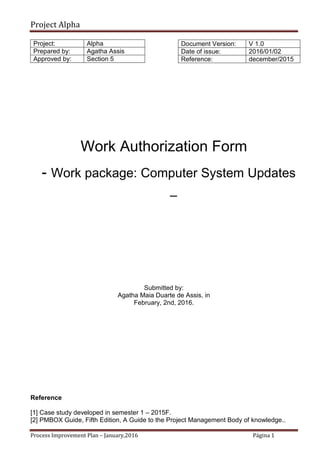Alpha Case Study - Work Authorization - Sample | PDF | Business ...