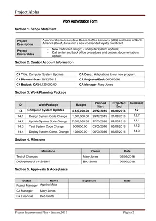 Alpha Case Study - Work Authorization - Sample | PDF | Business ...