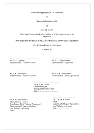 Field_Training_Report | PDF