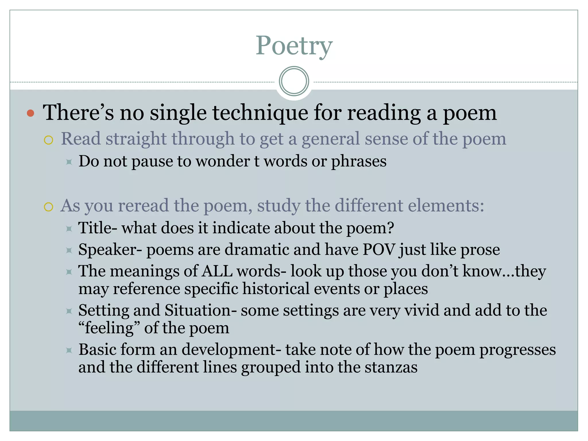 Poetry-Overview | PPT Poetry-Overview | PPT