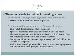 Poetry-Overview | PPT