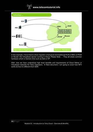 Telco Cloud - 01. introduction to Telco cloud | PDF