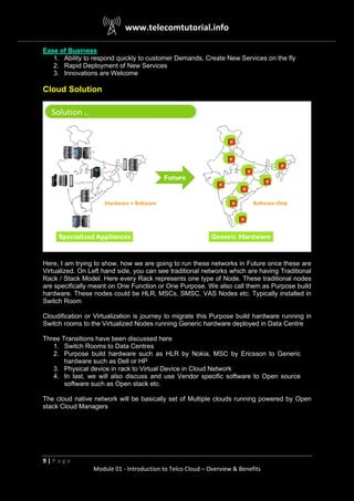 Telco Cloud - 01. introduction to Telco cloud | PDF