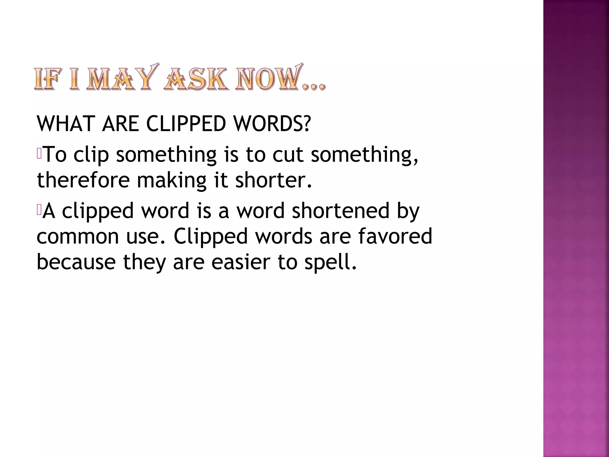 D01 words, words, words | PPT