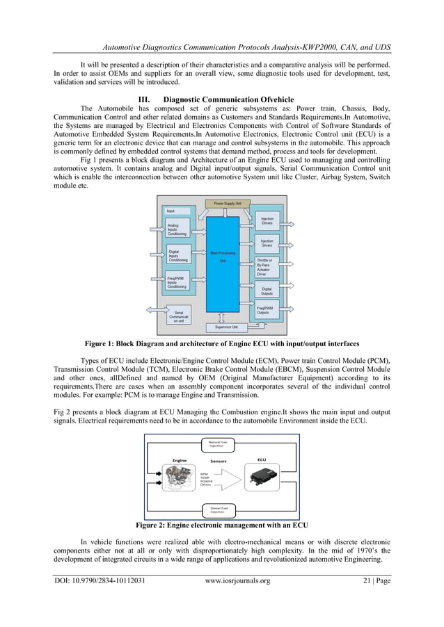 Automotive Diagnostics Communication Protocols AnalysisKWP2000, CAN, and UDS | PDF | Operating ...