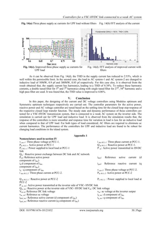 Controllers For A VSC-HVDC Link Connected To A Weak AC System | PDF