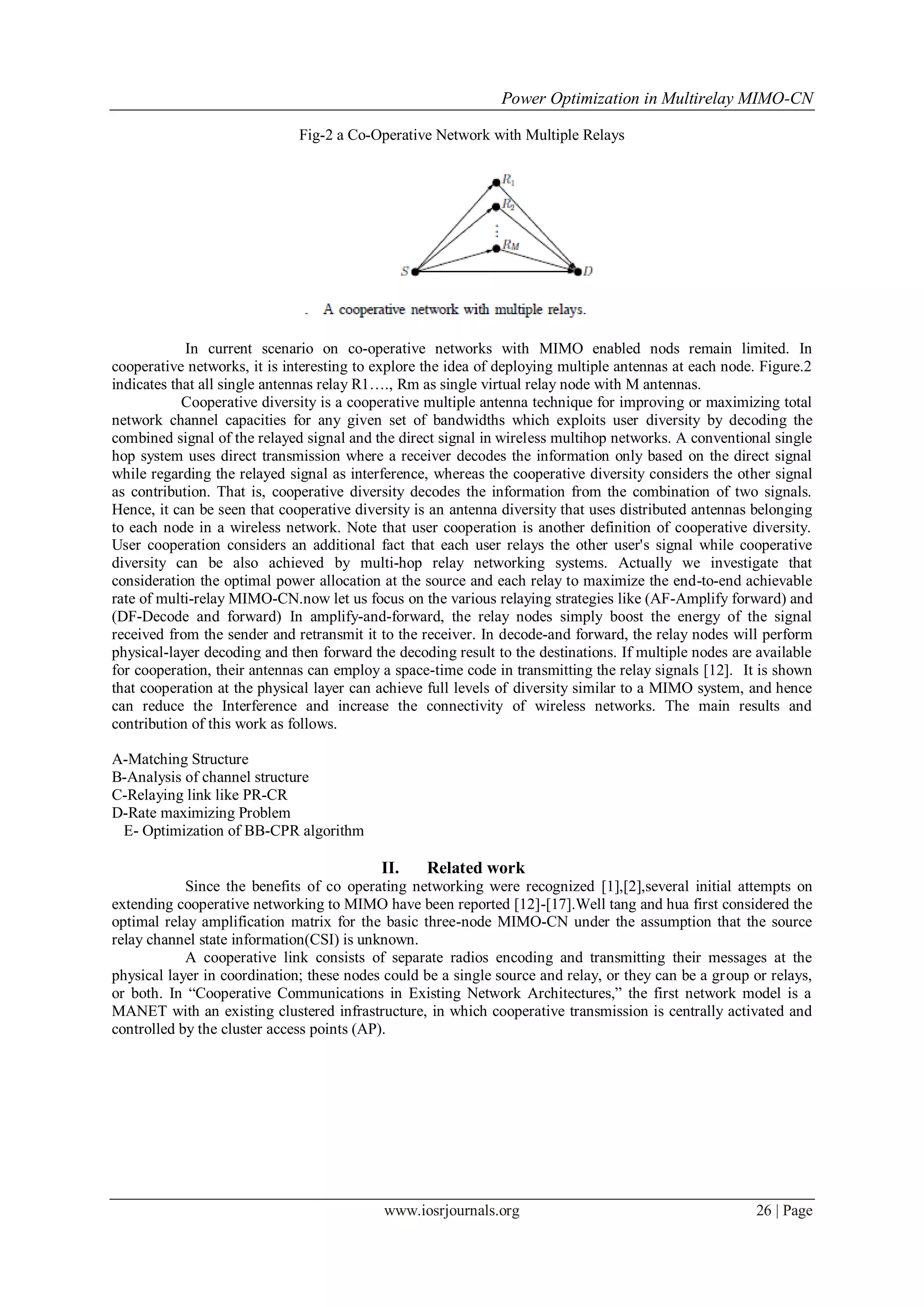 Power Optimization in MIMO-CN with MANET | PDF | Internet of Things | Internet