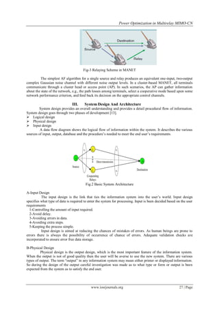 Power Optimization in MIMO-CN with MANET | PDF